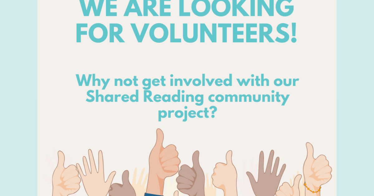 Shared Reading Volunteer Opportunities Announced As Programme Expands ...
